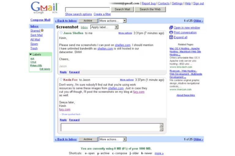 20 anos de Gmail: relembre a história do principal e-mail da internet ...